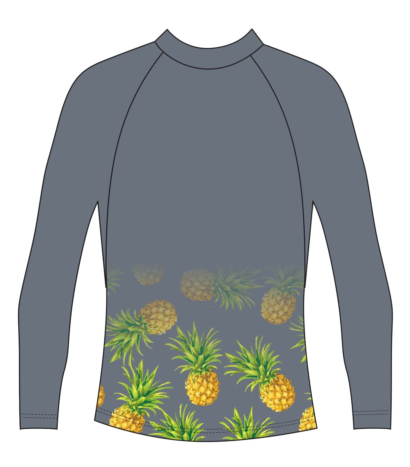 Grey Pineapple Rash Vest – MerchSquad