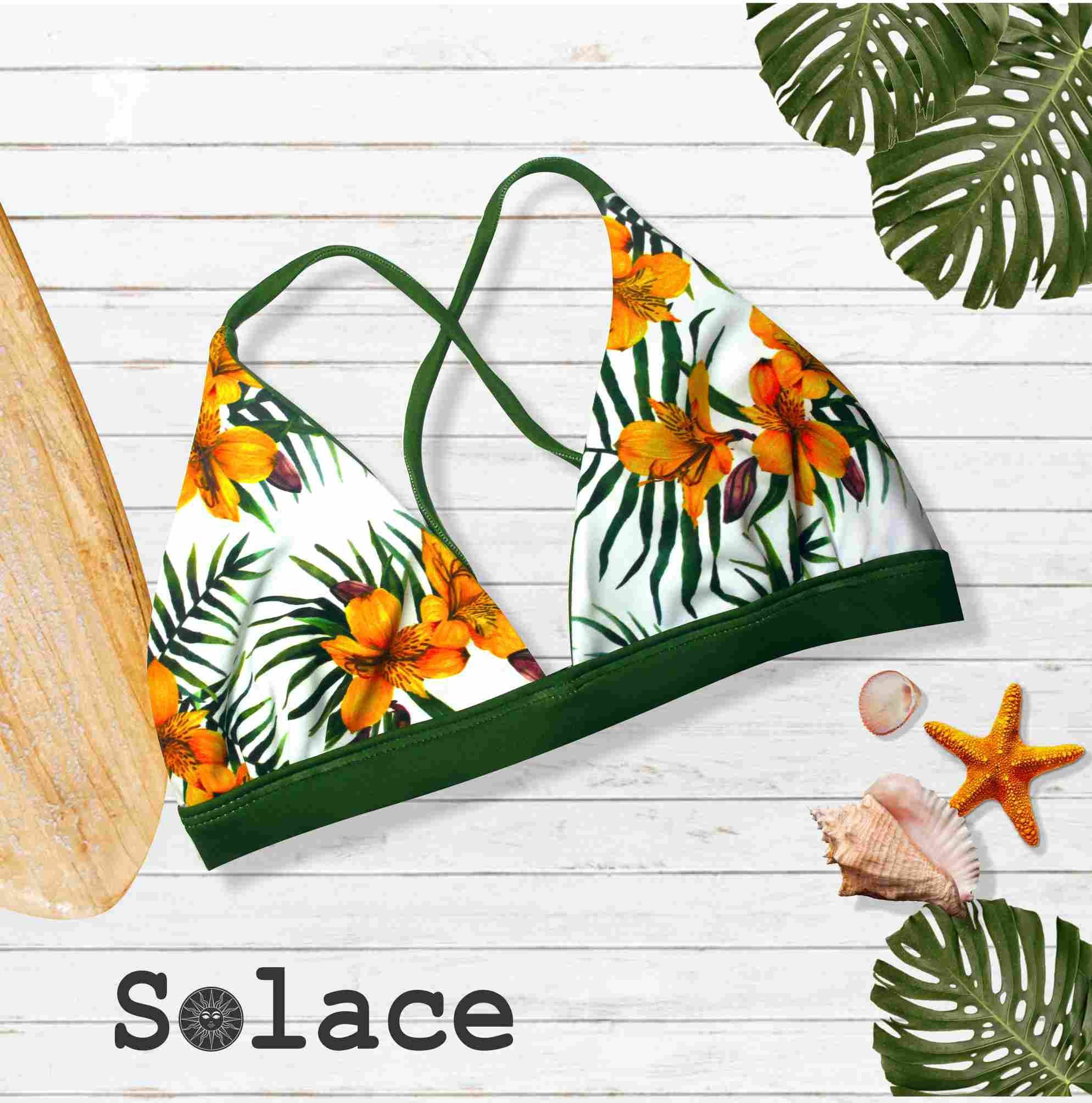 Solace Mahalo Reversible Halter Style X back Bikini Top – MerchSquad