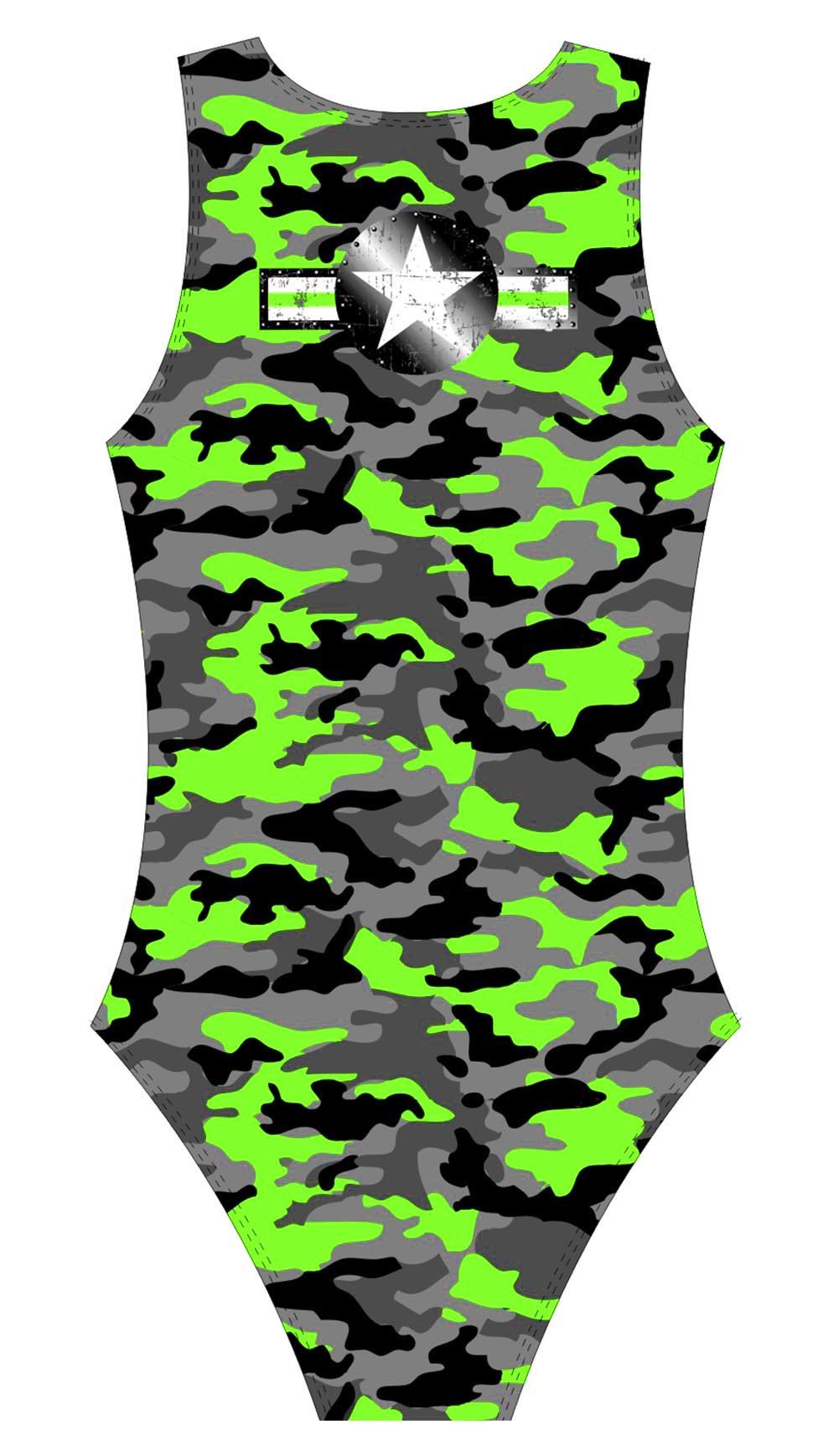 Female Water polo swimsuit- Neon Camouflage – MerchSquad