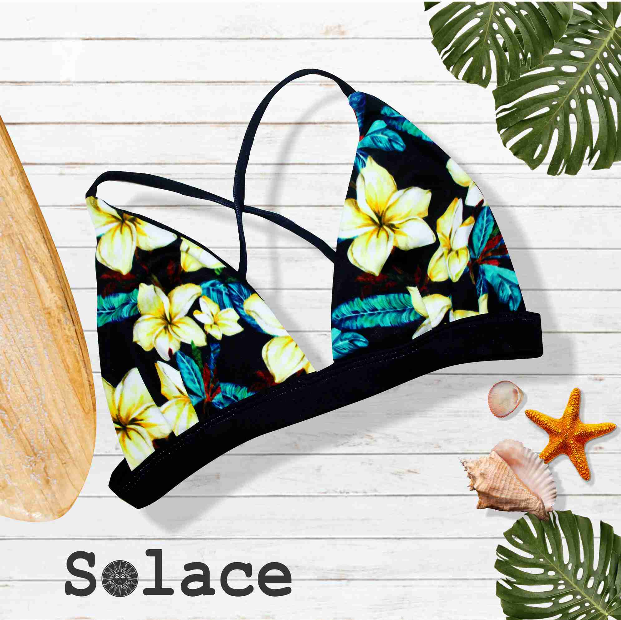 Solace Ohana Reversible Halter Style X back Bikini Top – MerchSquad