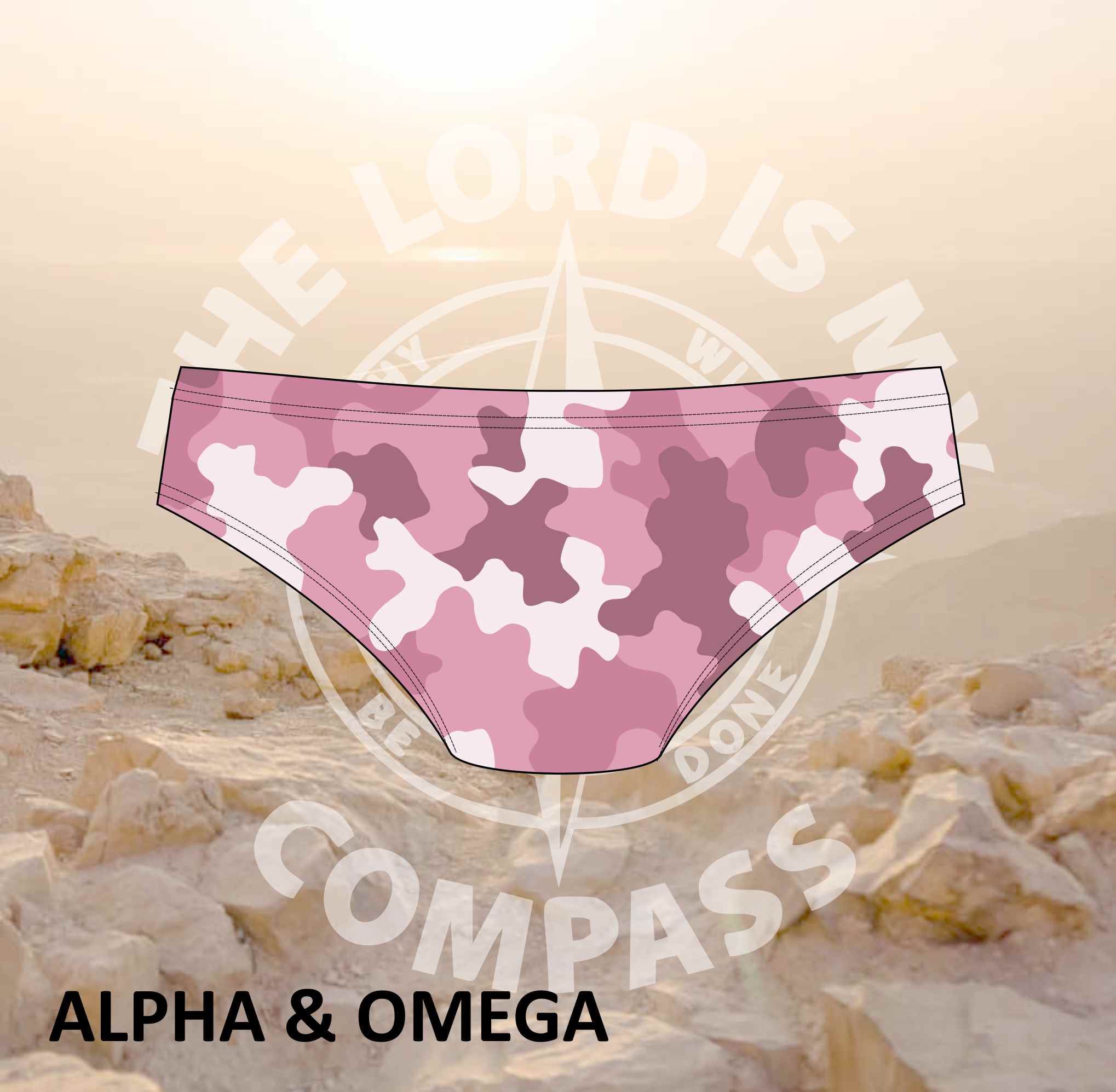 Alpha And Omega Be Strong Pink Camo Bikini Bottom – MerchSquad