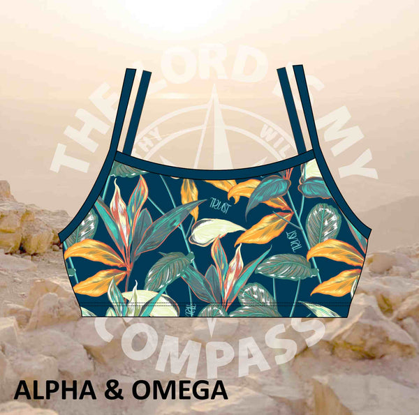 Alpha And Omega Trust His Timing Tropical Bikini Top – MerchSquad